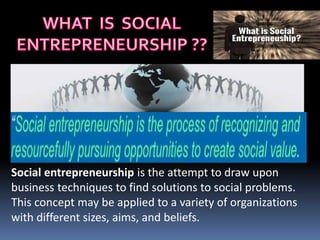 social entrepreneurshp-ppt | PPTX