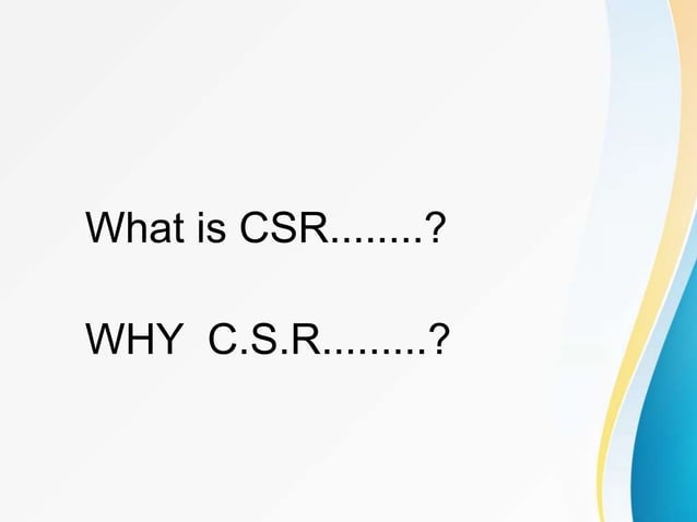 Introduction CSR | PPT