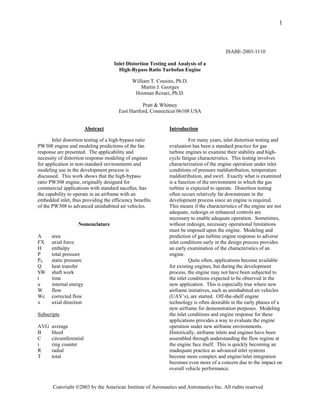 ISABE-2003-1110 | PDF | Performance Cars | Auto Type