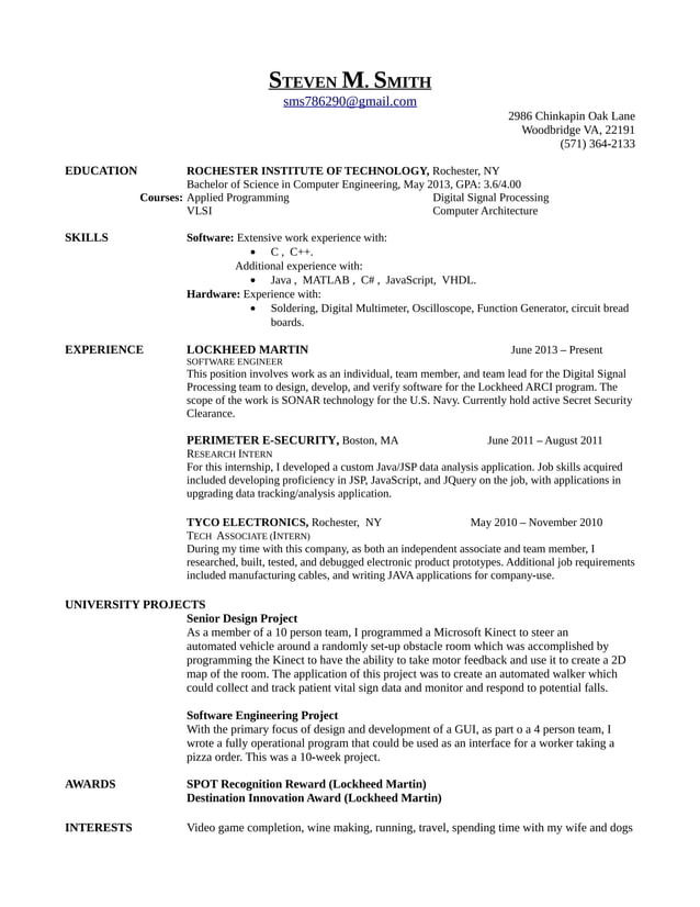 Resume_SSMITH | PDF