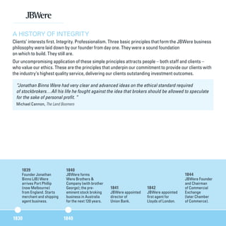 JBW History in the Making | PDF | Stocks and Bonds | Personal Investing