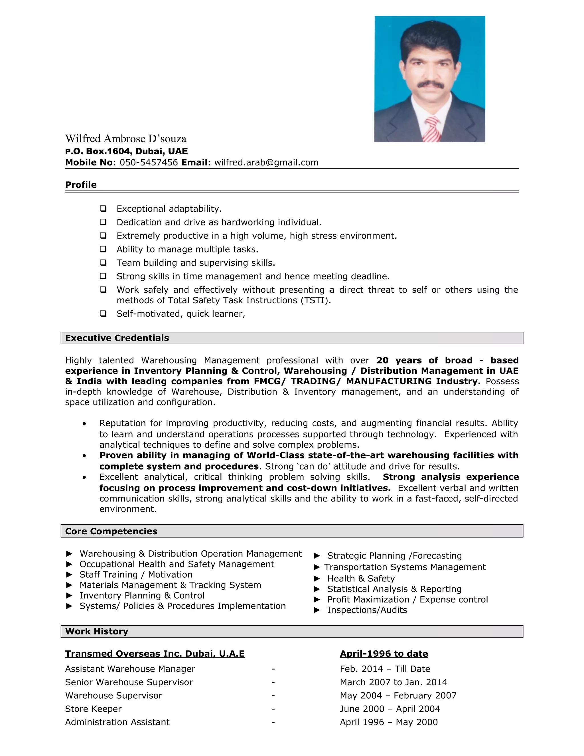 Resume - Wilfred | DOC