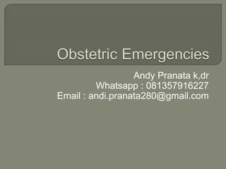 Obstetric_Emergencies | PPT