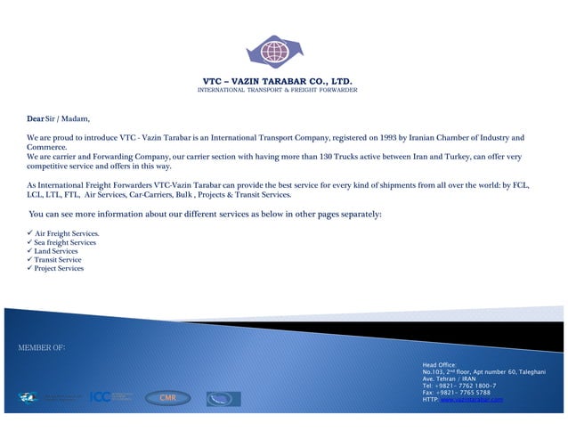 VTC INTRODUCTION | PPT