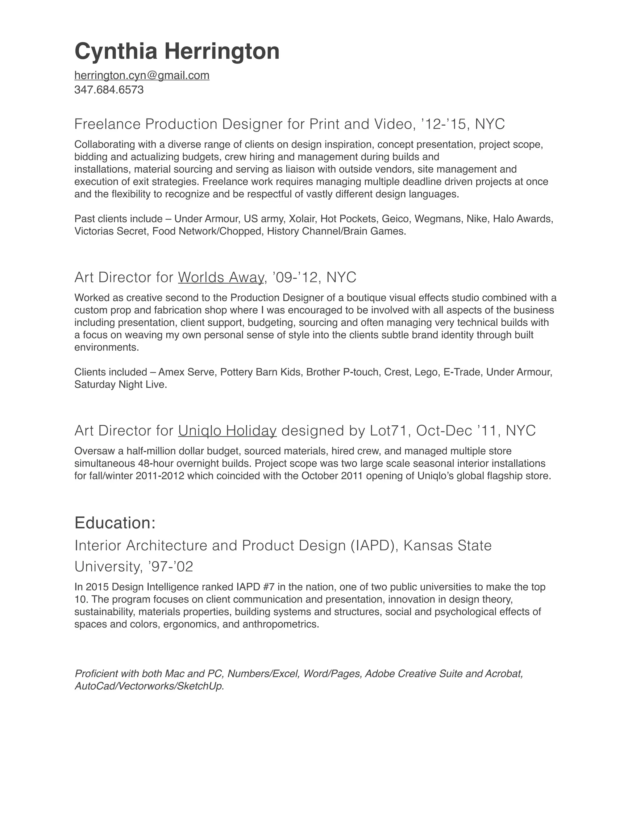 HerringtonResume | PDF