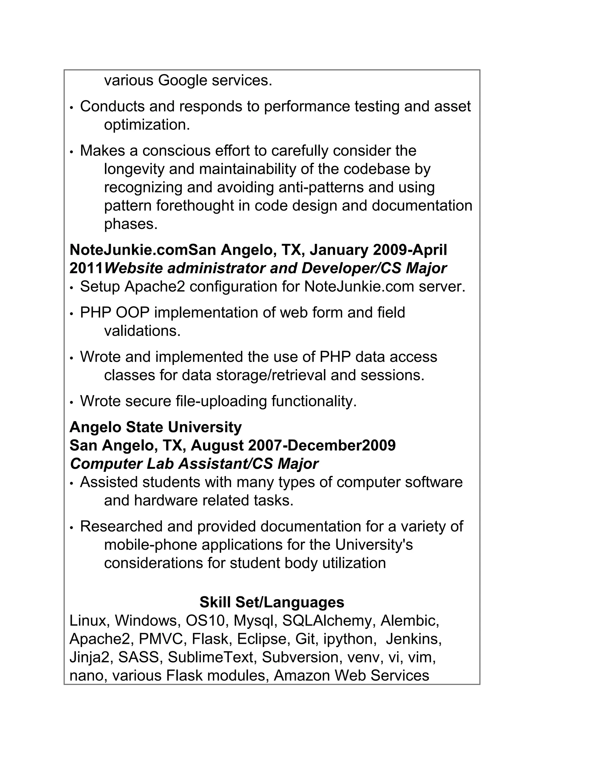 david_dilley_backend_dev_resume | PDF david_dilley_backend_dev_resume | PDF