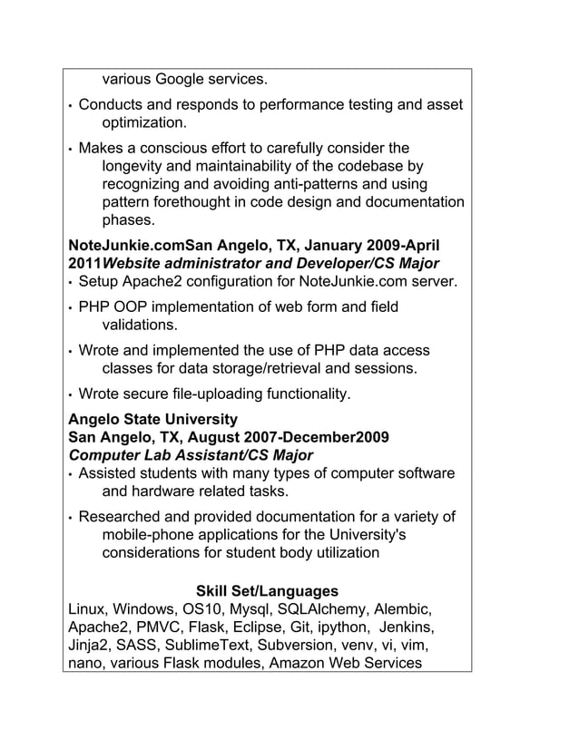 david_dilley_backend_dev_resume | PDF david_dilley_backend_dev_resume | PDF