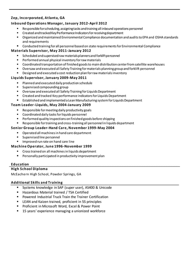 Carruth,Kevin | DOCX | Logistics | Business