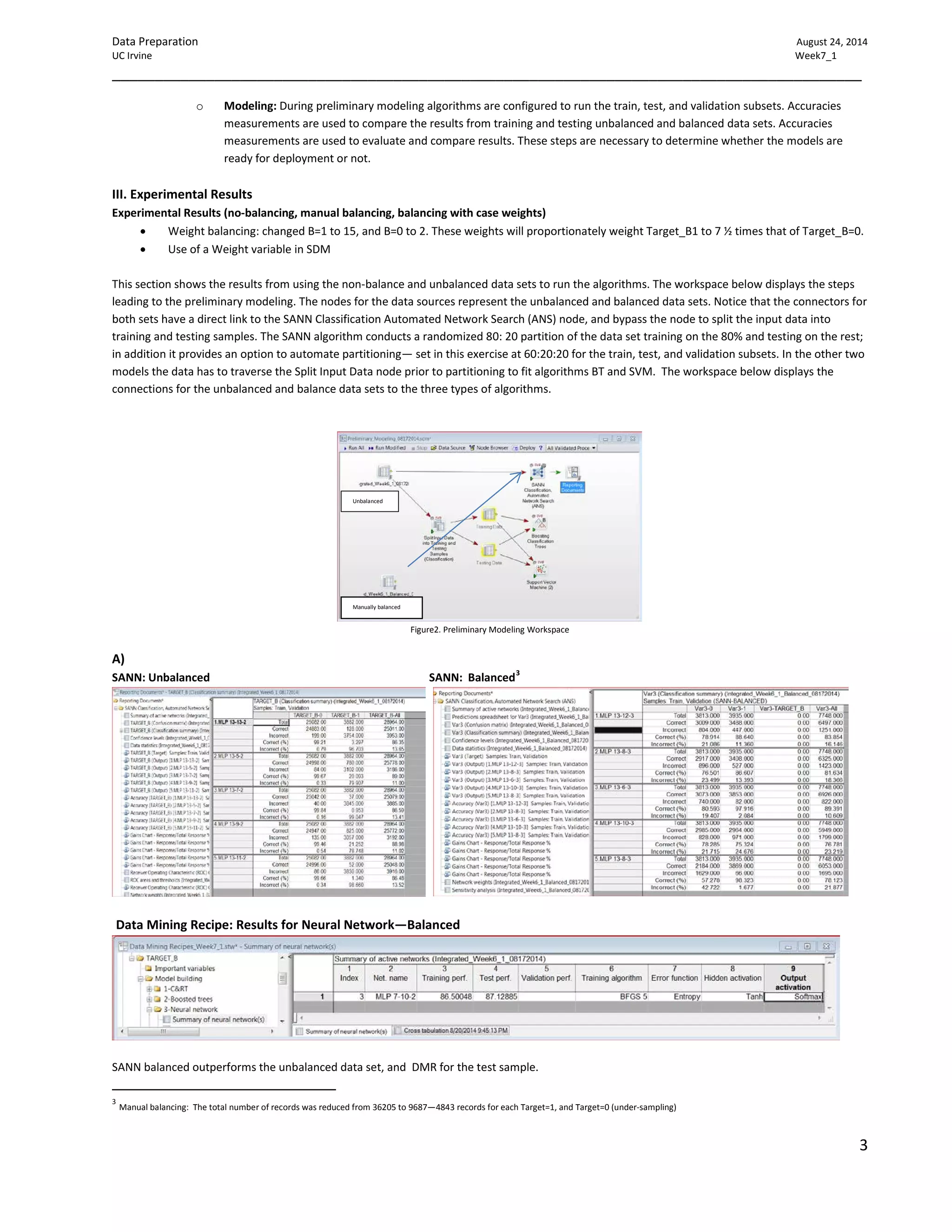 Preliminary Modeling Report | PDF
