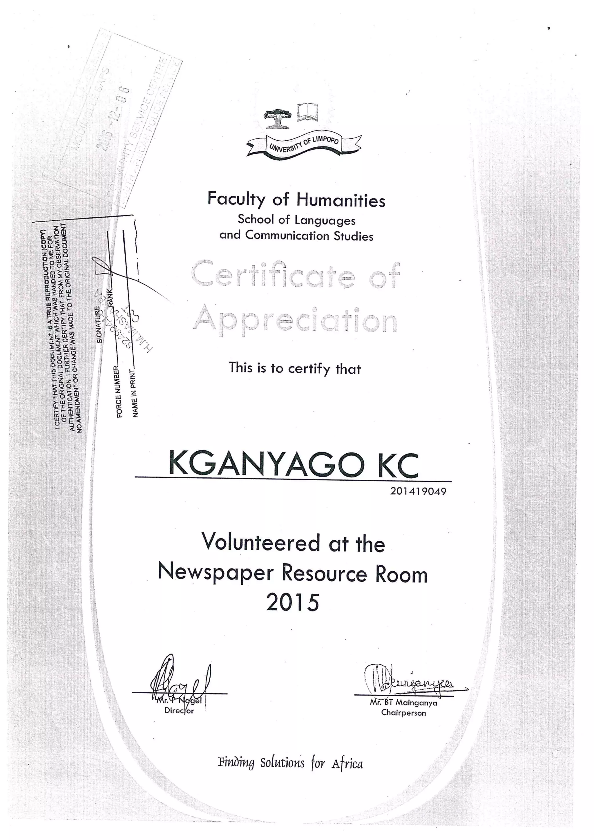qualifications and certificates | PDF
