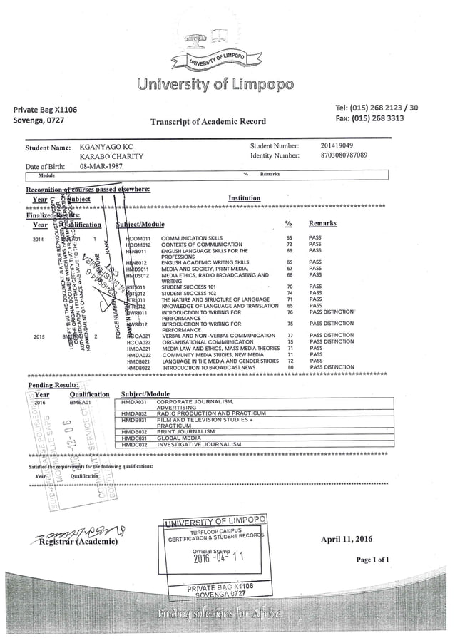qualifications and certificates | PDF