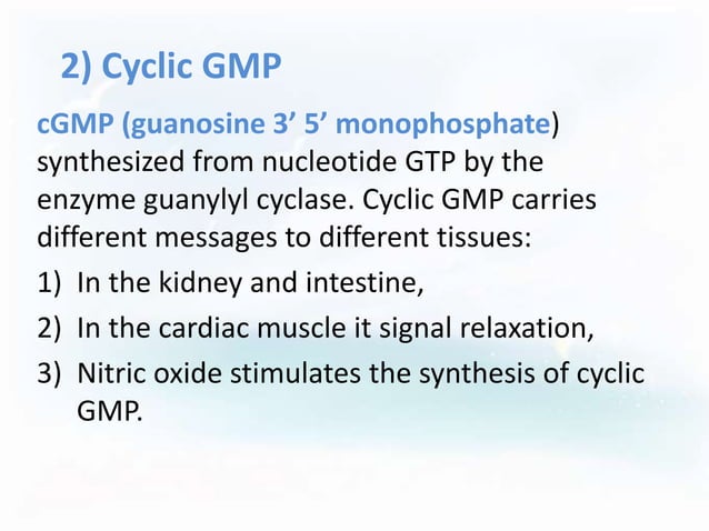 Mechanism of Hormone action, Role of Secondary Messengers cAMP, cGMP ...