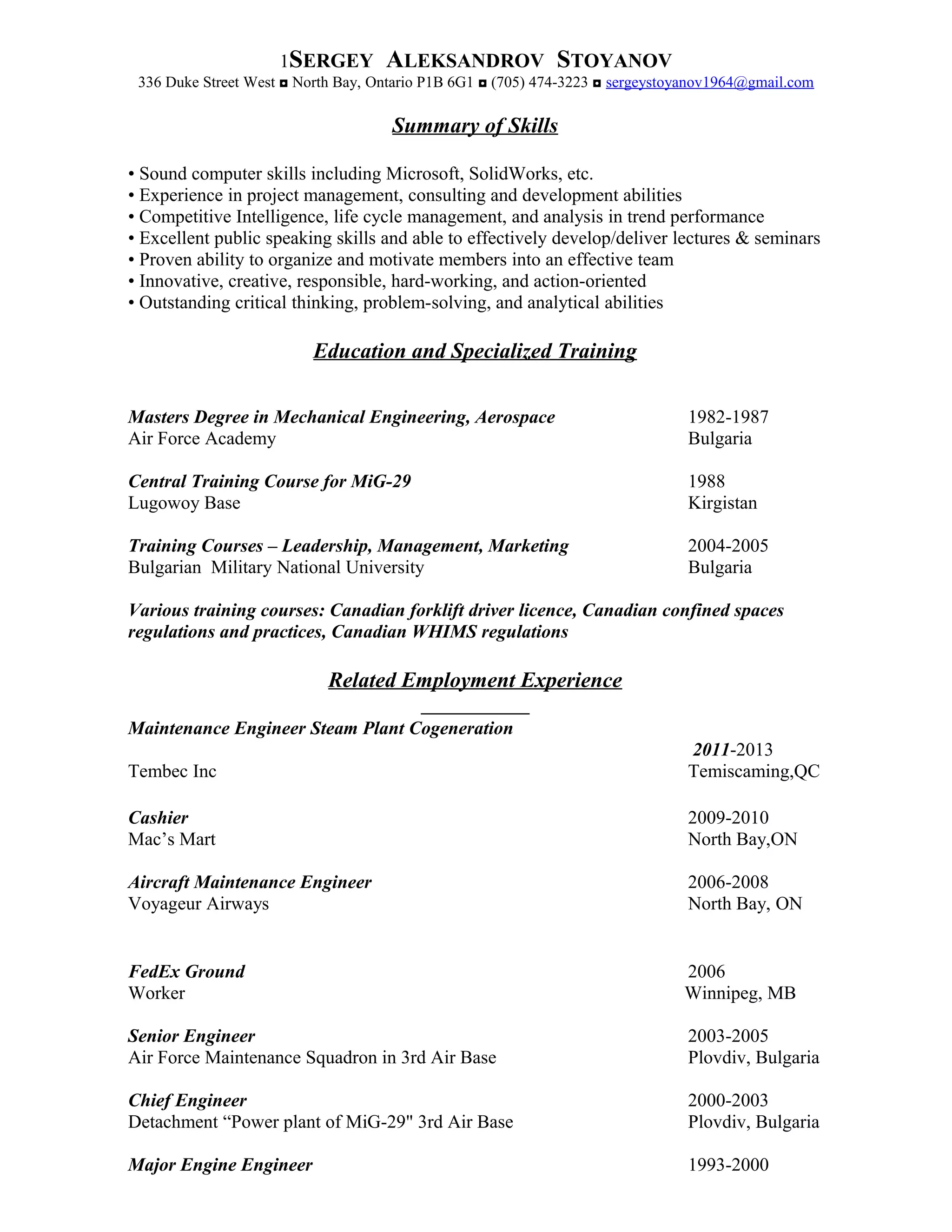 Sergey_A Stoyanov_Resume_r2 | DOC