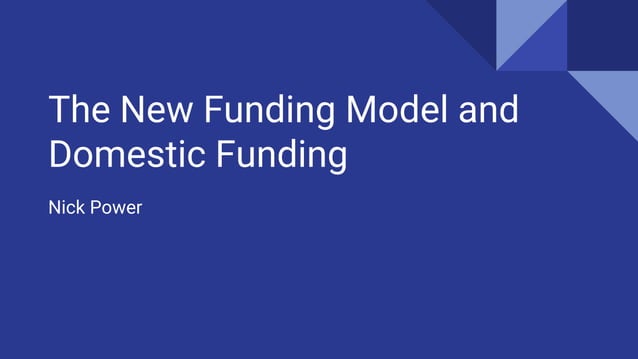 The New Funding Model and Domestic Funding | PPTX | Infectious Diseases ...