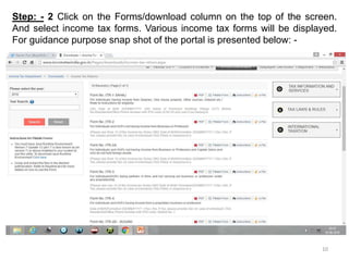 Presentation on-Income Tax Return Filing. | PPTX