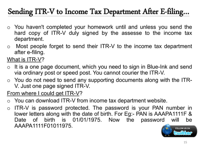 Presentation on-Income Tax Return Filing. | PPTX | Personal Taxes | Personal Finance