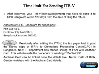 Presentation on-Income Tax Return Filing. | PPTX