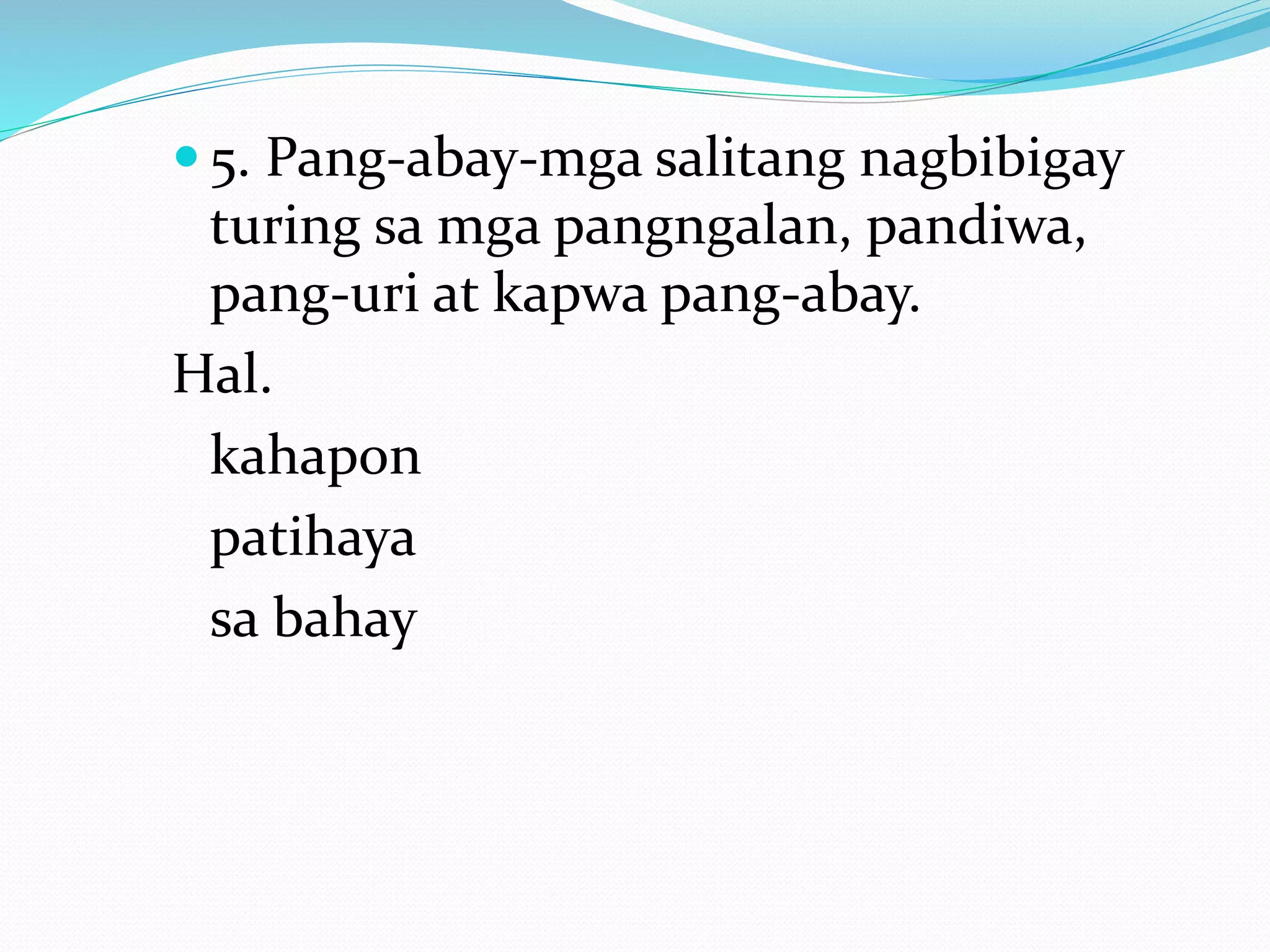Bahagi ng Pananalita | PPTX