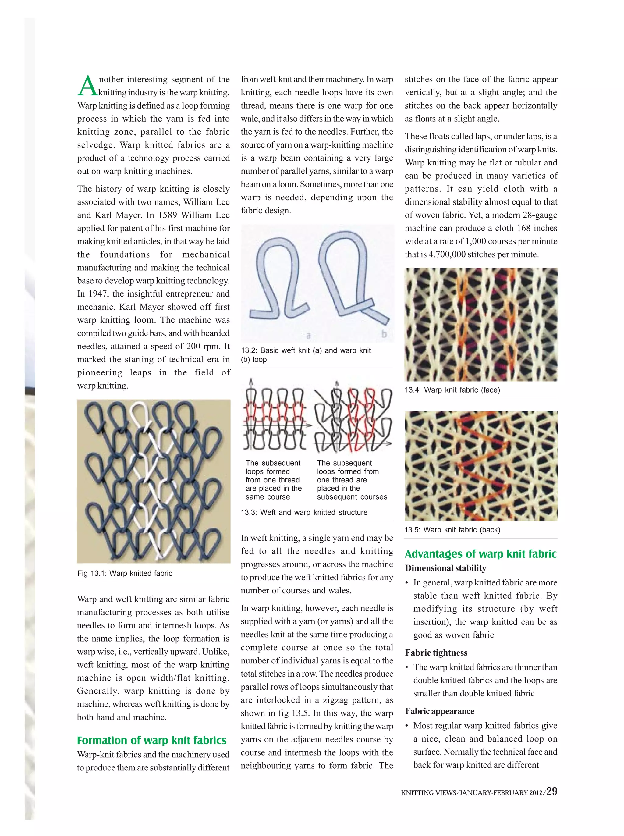 Basics of Kniting by Vasant Kothari | PDF