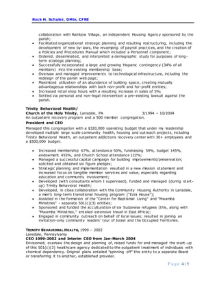 Rock H Schuler - Resume | DOCX | Non-Profit Organizations | Industries
