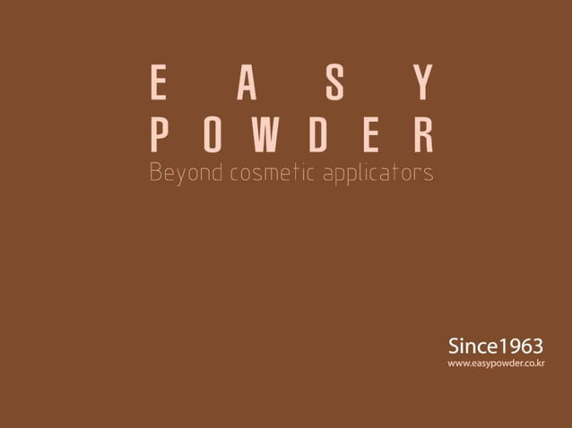 Easy Powder Presentation | PPTX