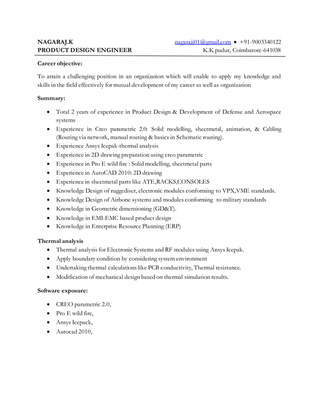 Nagaraj.K-Resume | PDF