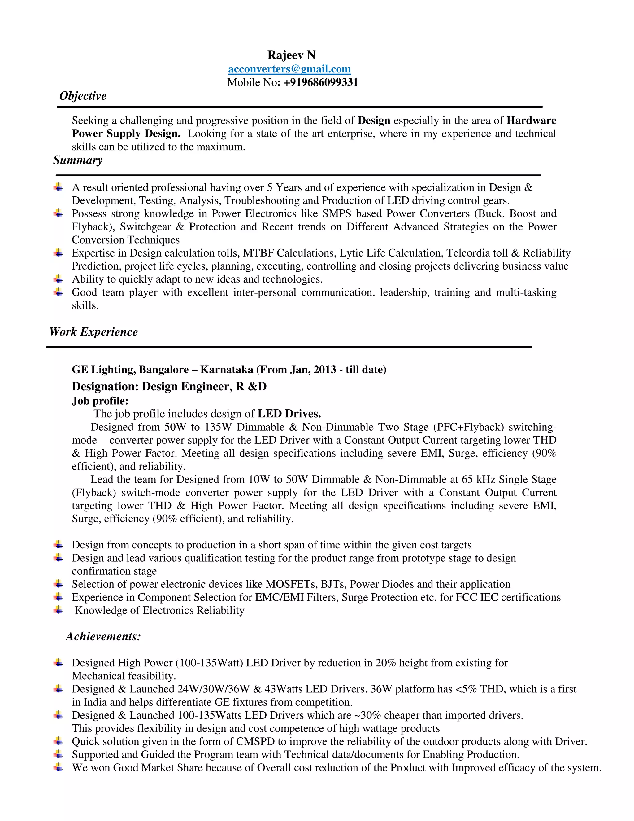 Rajeev_Resume | PDF | Technology & Computing