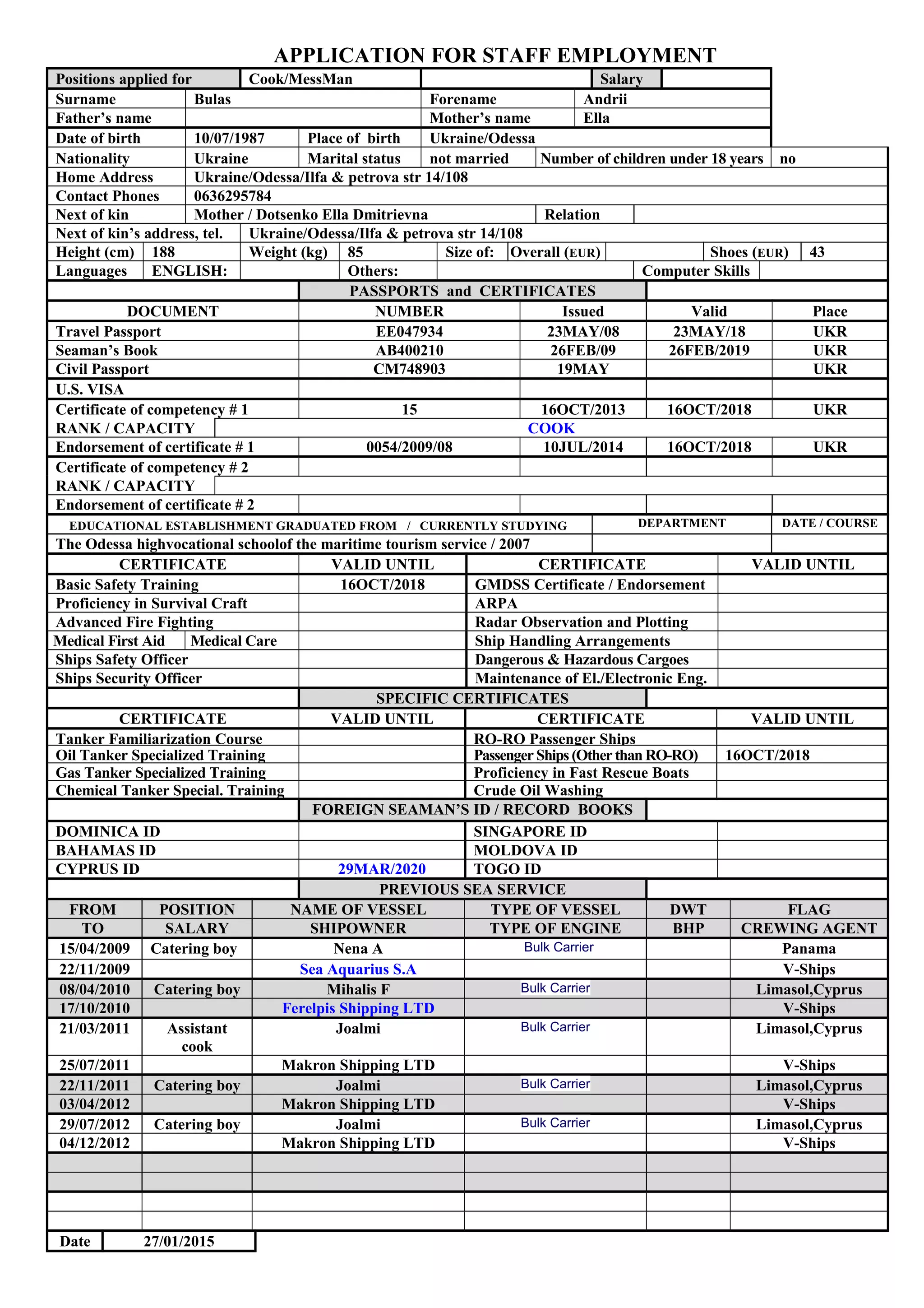 APPLICATION FORM_ENG | DOC