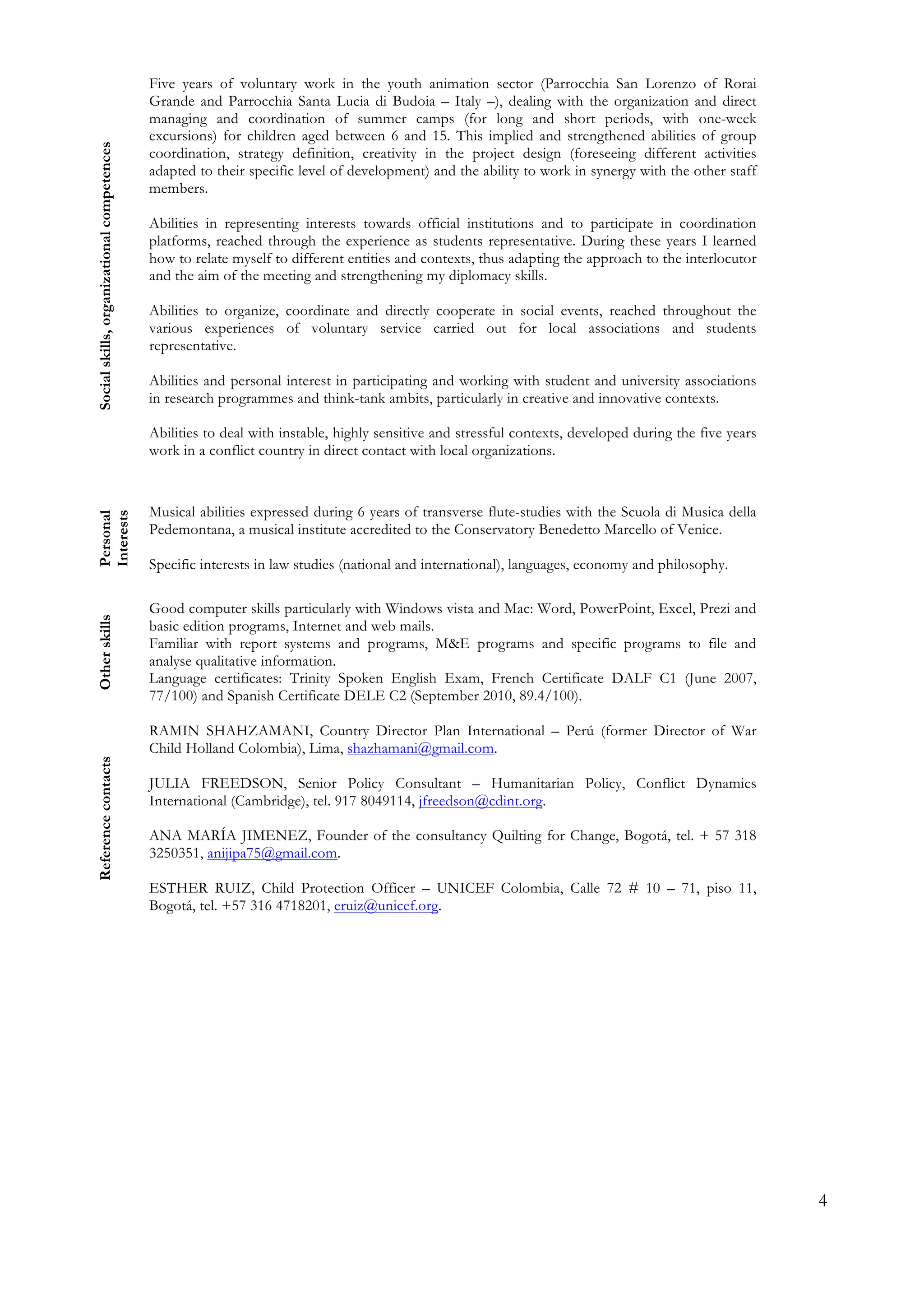 Valentina COLLAZZO_CVeng | PDF | Parenting | Family and Relationships