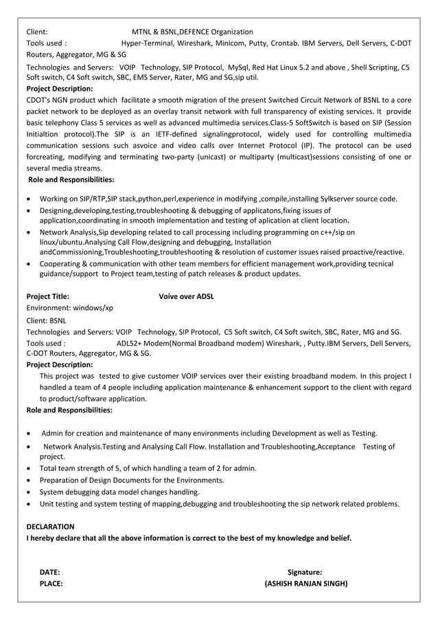 ASHISH CV | PDF | Operating Systems | Computer Software and Applications