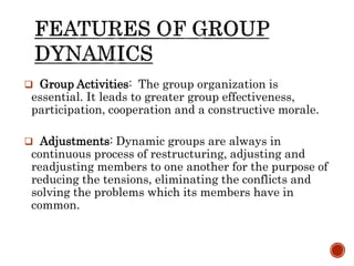 GROUP DYNAMICS AND TEAM BUILDING | PPTX