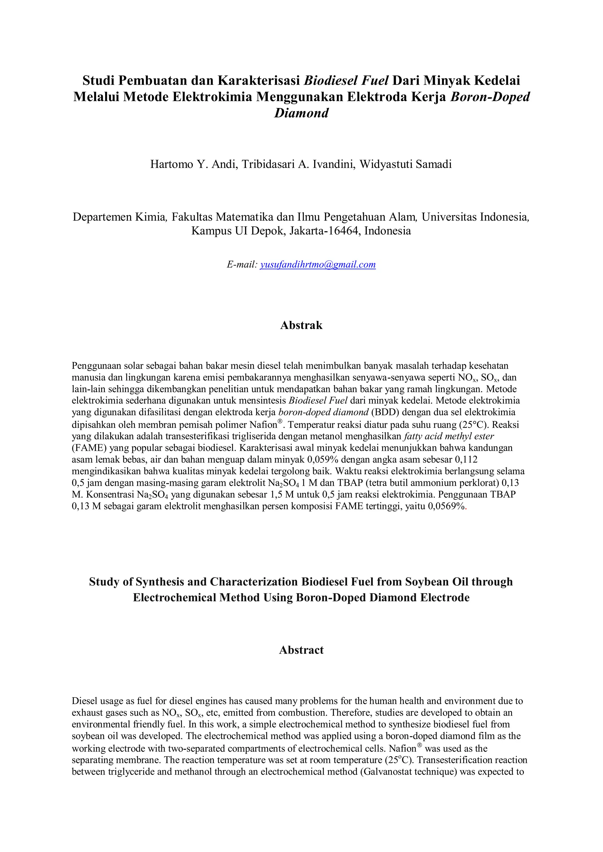 Andi Hartomo Yusuf-Skripsi-FMIPA-Naskah Ringkas-2015 | PDF