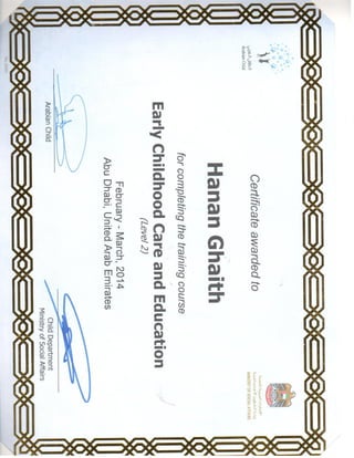 EARLY CHILDHOOD CARE LEVEL 2 | PDF