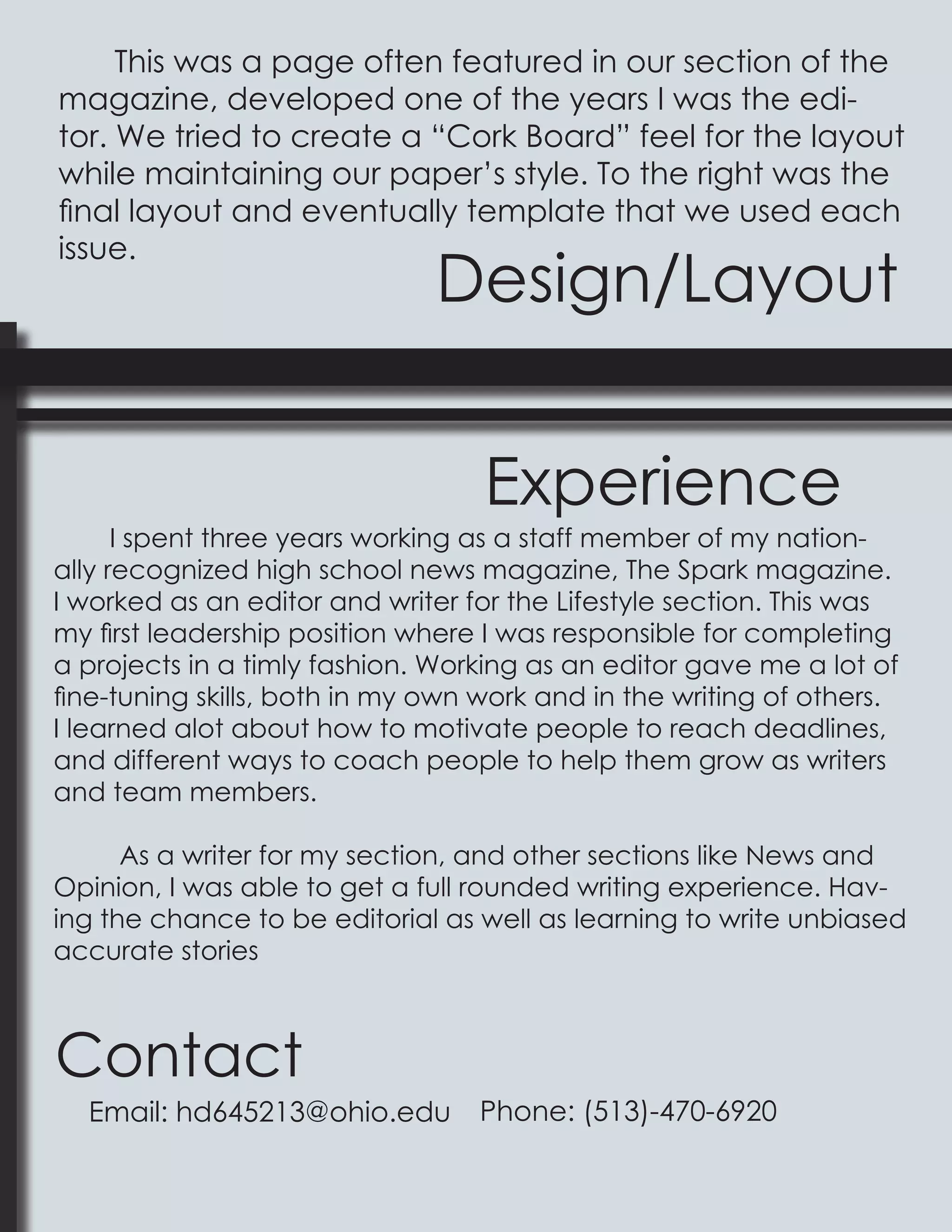 Spark Portfolio | PDF