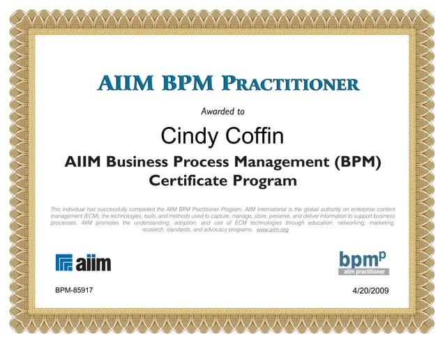 BPM Practitioner Certification | PPT