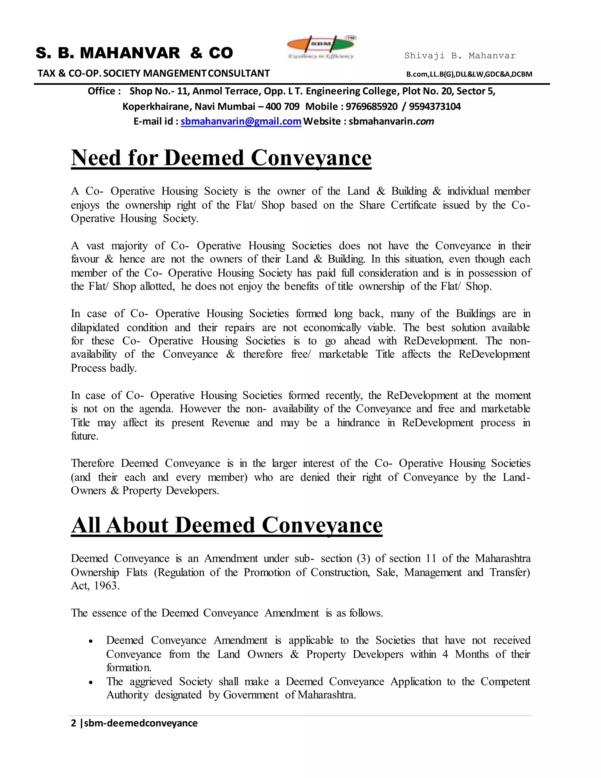 deemed conveyace | DOCX