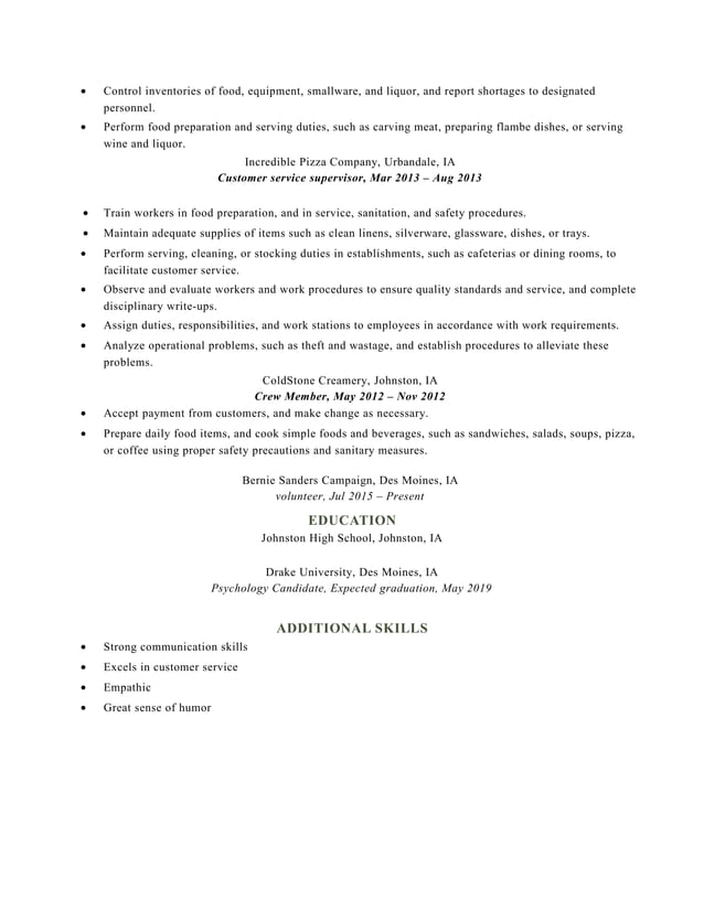 Zachary Campbell Updated Resume | DOC