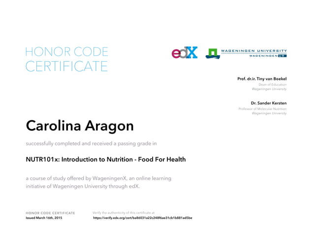 Certificate_Nutrition | PDF