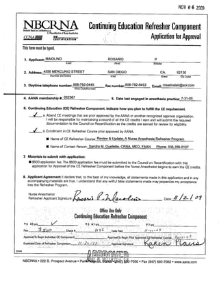 CRNA_Documents_APPLICATION_PACKAGE | PDF