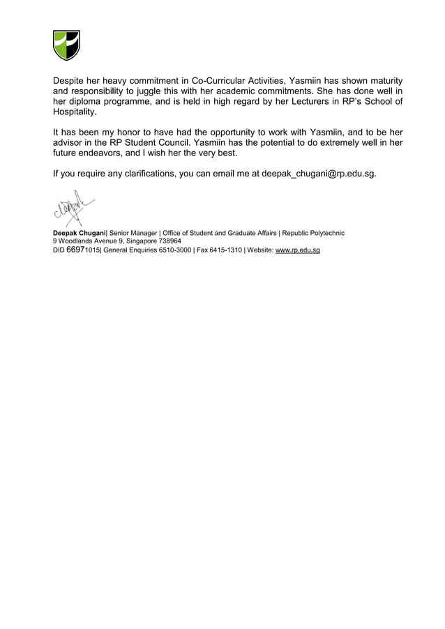 Testimonial Yasmiin | PDF | Graduation | Personal Celebrations & Life ...