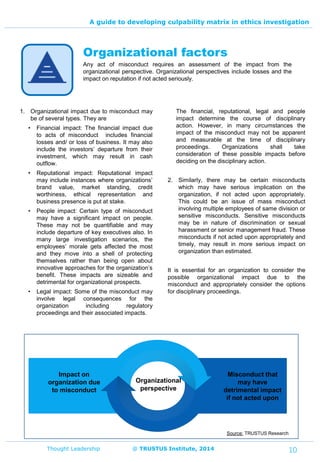 Thought Leadership on Ethics & Compliance scale Final | PDF