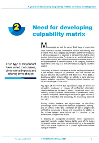 Thought Leadership on Ethics & Compliance scale Final | PDF