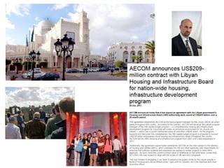 AECOM Libya | PPTX