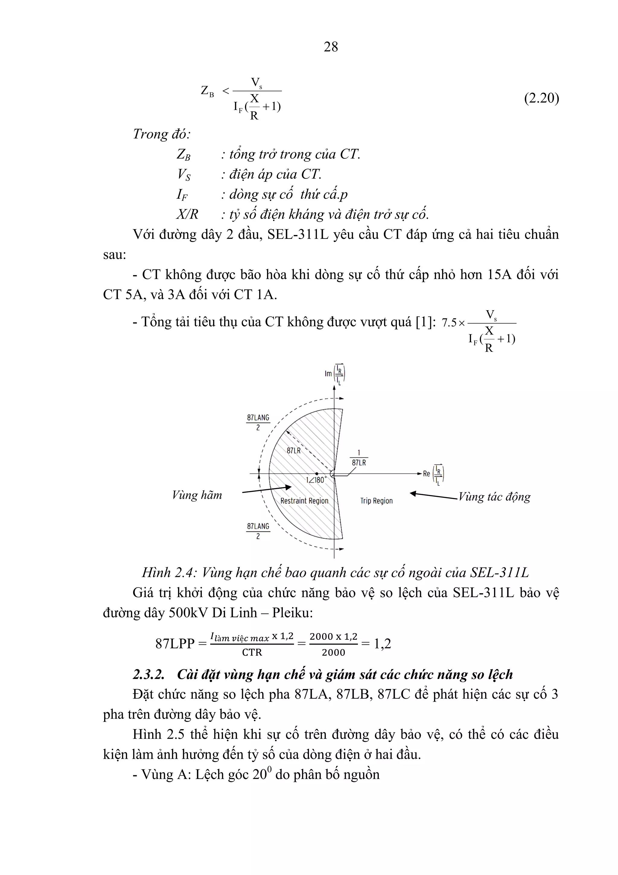 PHÂN TÍCH, ĐÁNH GIÁ RƠLE SEL-311L BẢO VỆ SO LỆCH DỌC ĐƢỜNG DÂY 500KV DI ...