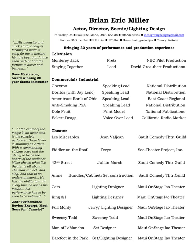 Performance Resume 2015 | PDF