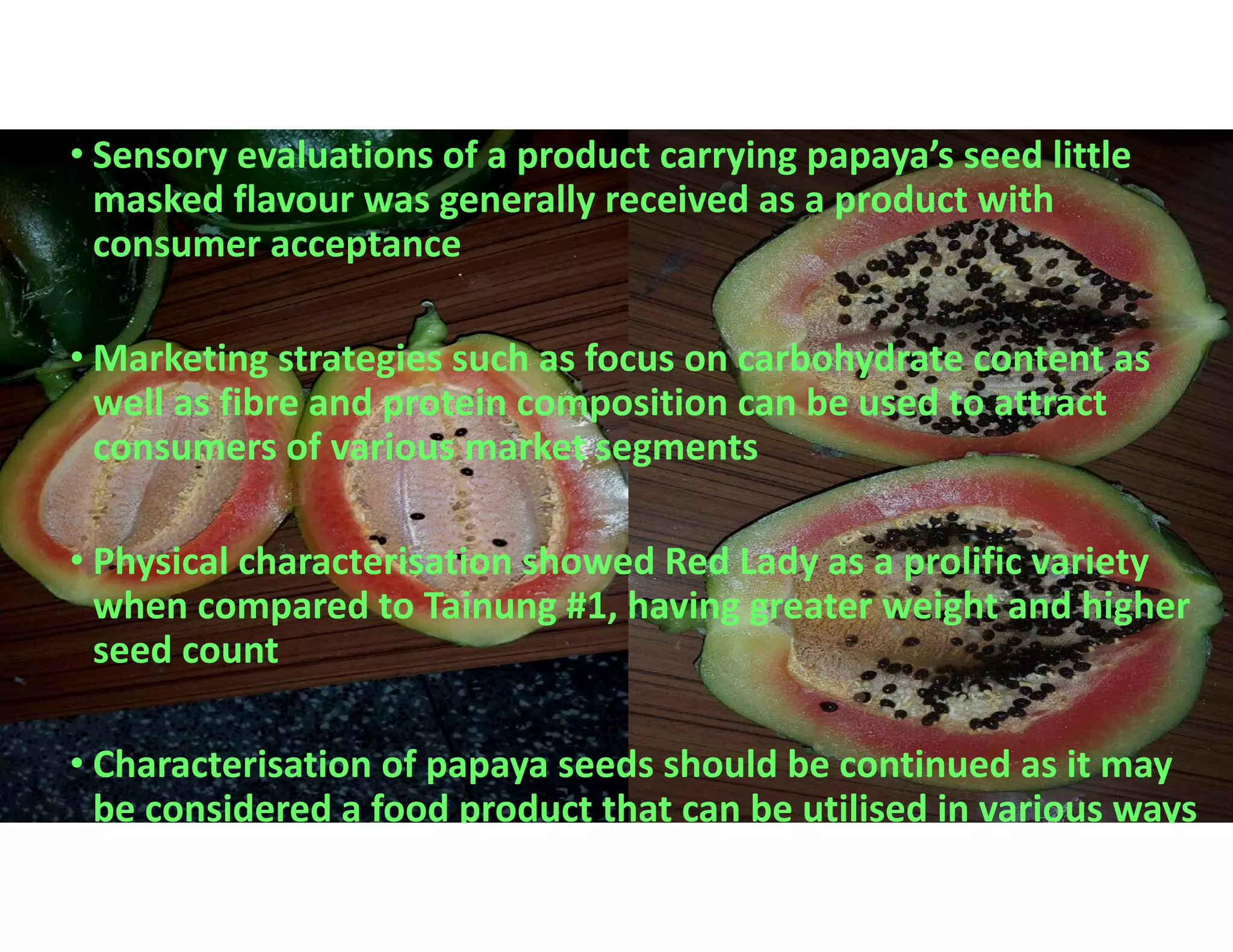 NewCharacterisation of Papaya Seeds of Two Varieties Red | PDF