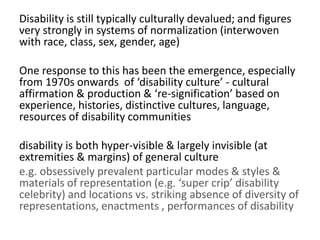 'Culture and Human Rights: A Critical Disability Perspective' | PPTX