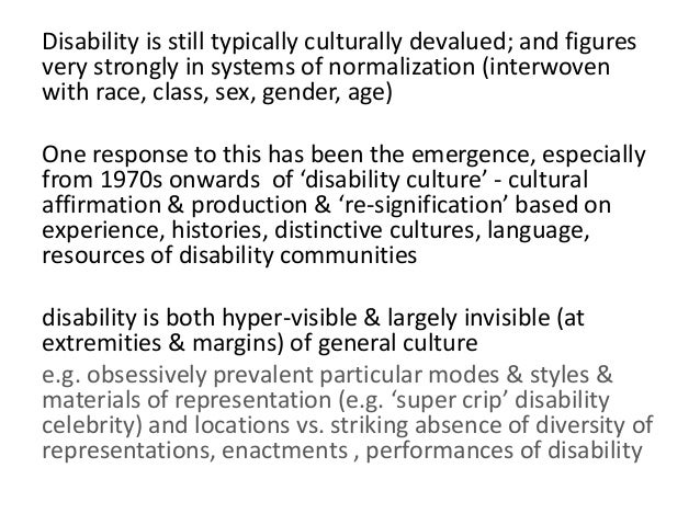 'Culture and Human Rights: A Critical Disability Perspective'