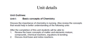GBSN - Biochemistry course outline | PPT