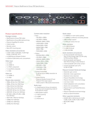 Thiết bị hội nghị truyền hình Polycom Group 700 | PDF